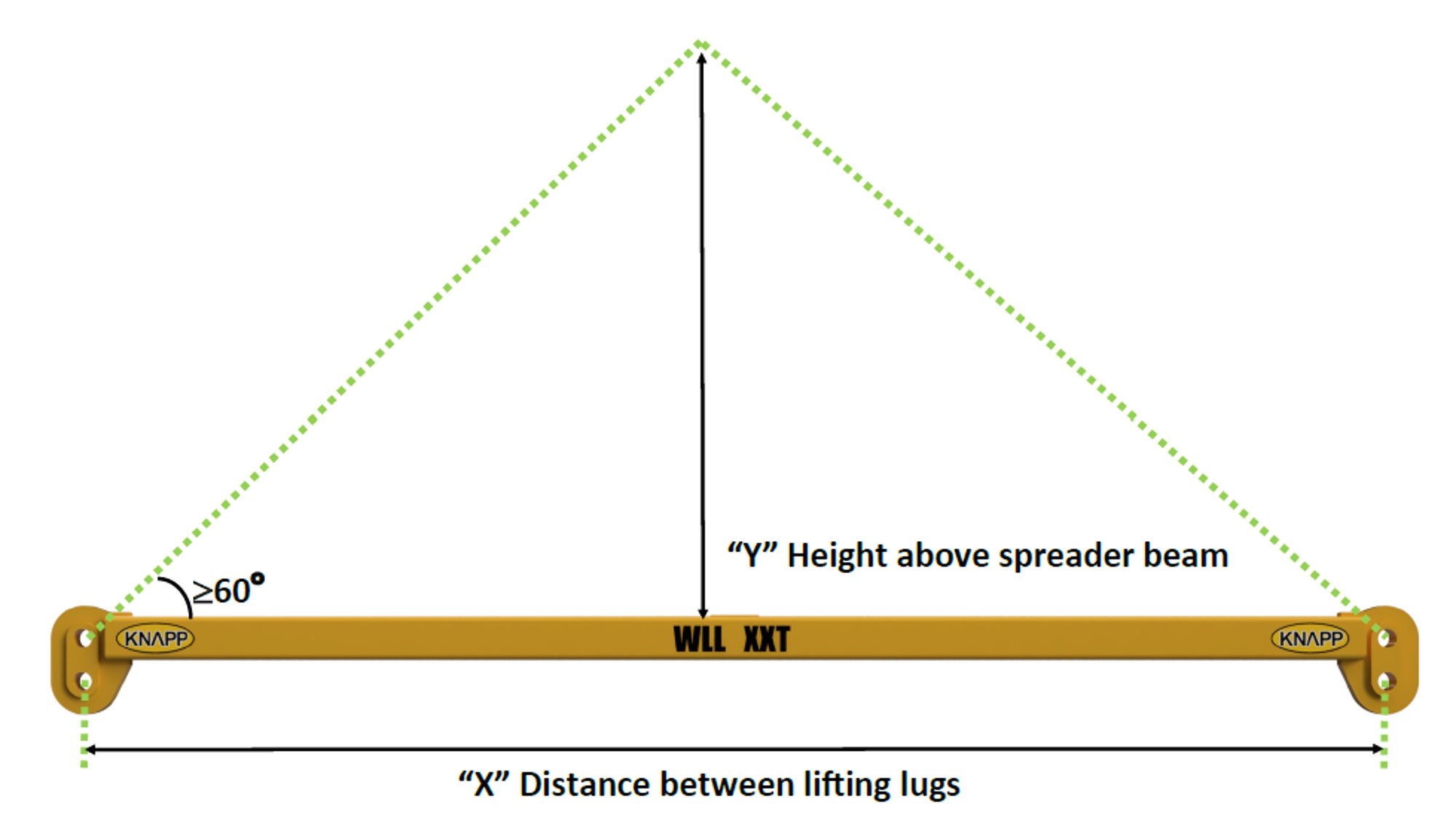 3T Single Length Spreader Beam with End Lifting Lugs - Length 7000mm ...