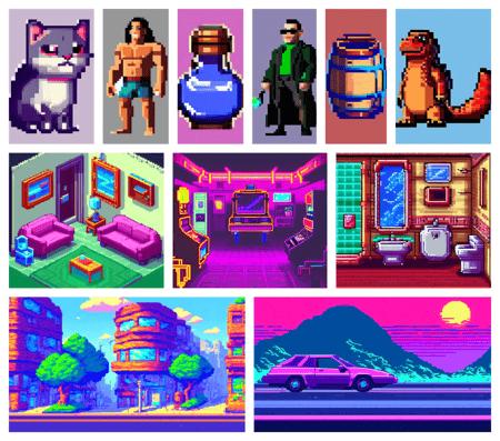 All in one Pixel Model｜AI Art Model & LoRA | PixAI