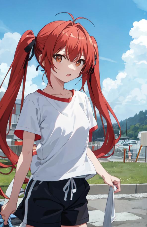 AI Art LoRA Model: mitsuka souji (girl) | ore twin tail ni narimasu | PixAI