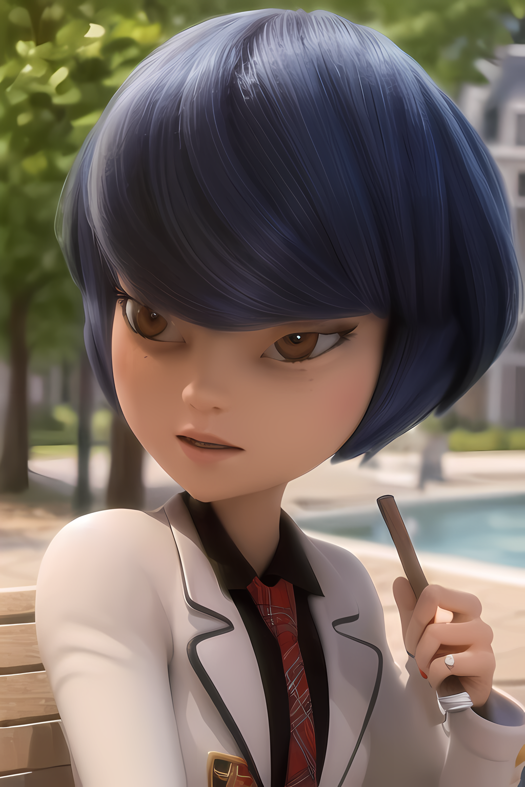 AI Art LoRA Model: Kagami Tsurugi (Miraculous Ladybug) | PixAI