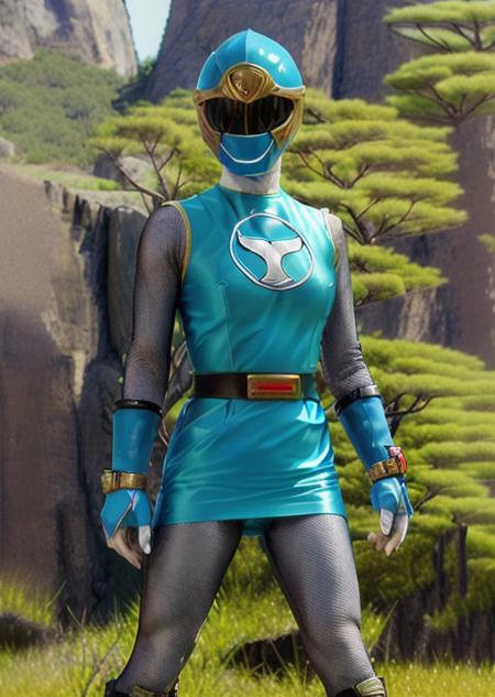 Hurricane Blue (Ninpuu Sentai Hurricanger) v1.6 ｜AI Art LoRA Model | PixAI