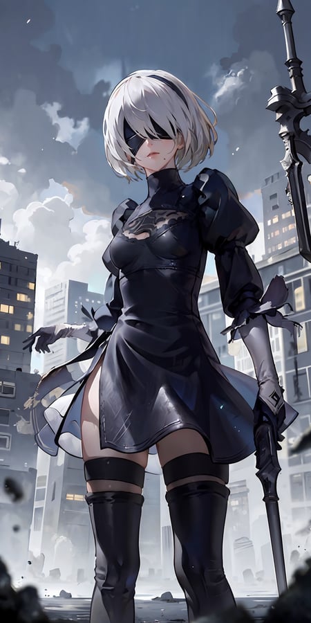 AI Art LoRA Model: 2B / NieR:Automata | PixAI
