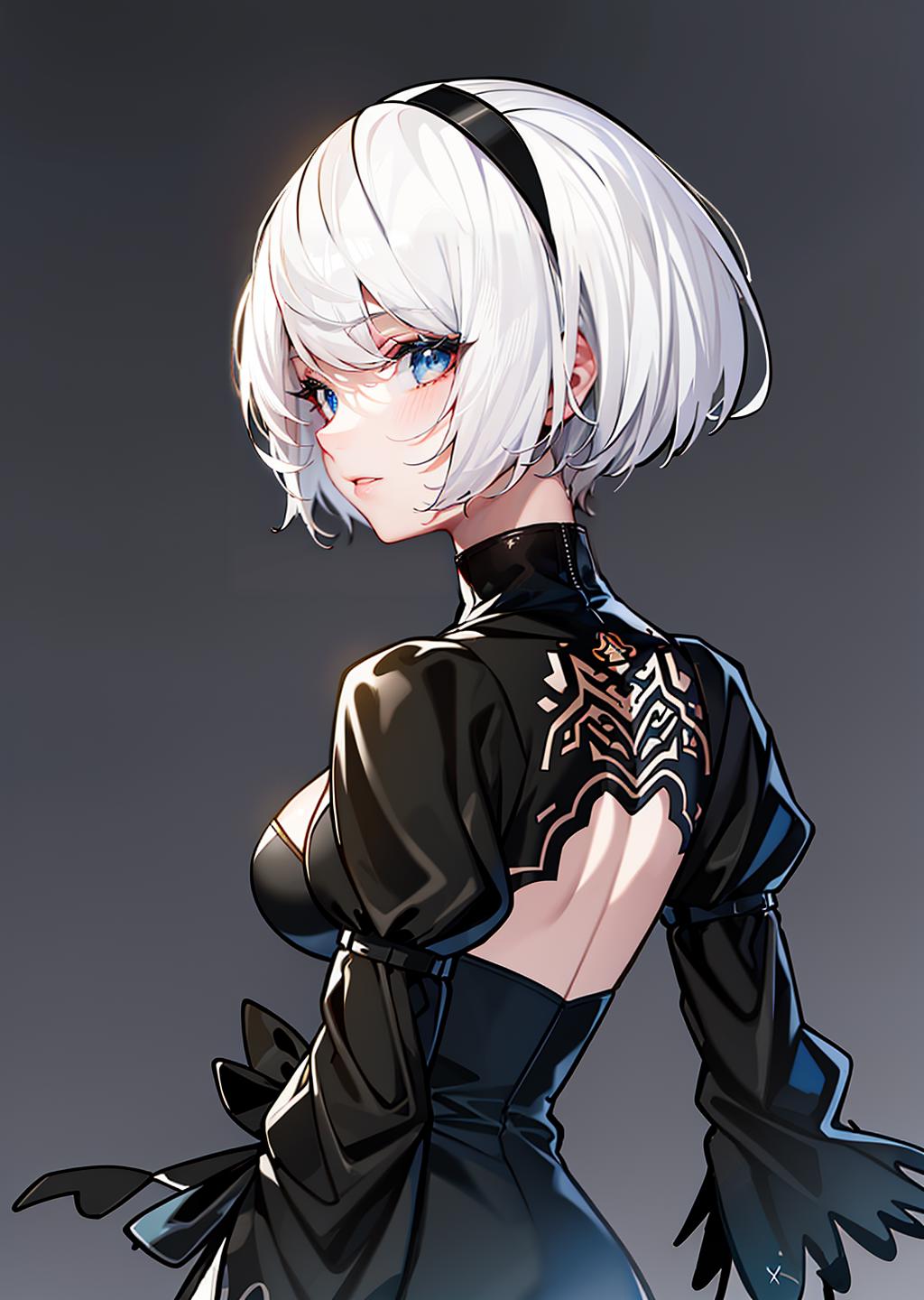 2B (YoRHa No.2 Type.B) without blindfold ｜AI Art LoRA Model | PixAI