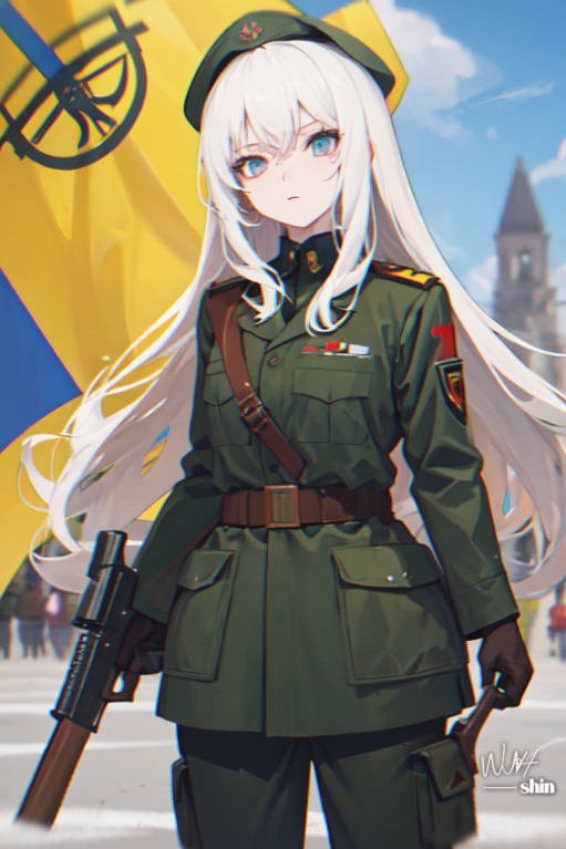 Anime American Soldier