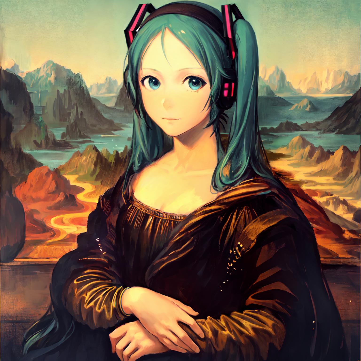 Mona Lisa[除了蒙娜丽莎都在笑] ｜AI Art LoRA Model | PixAI