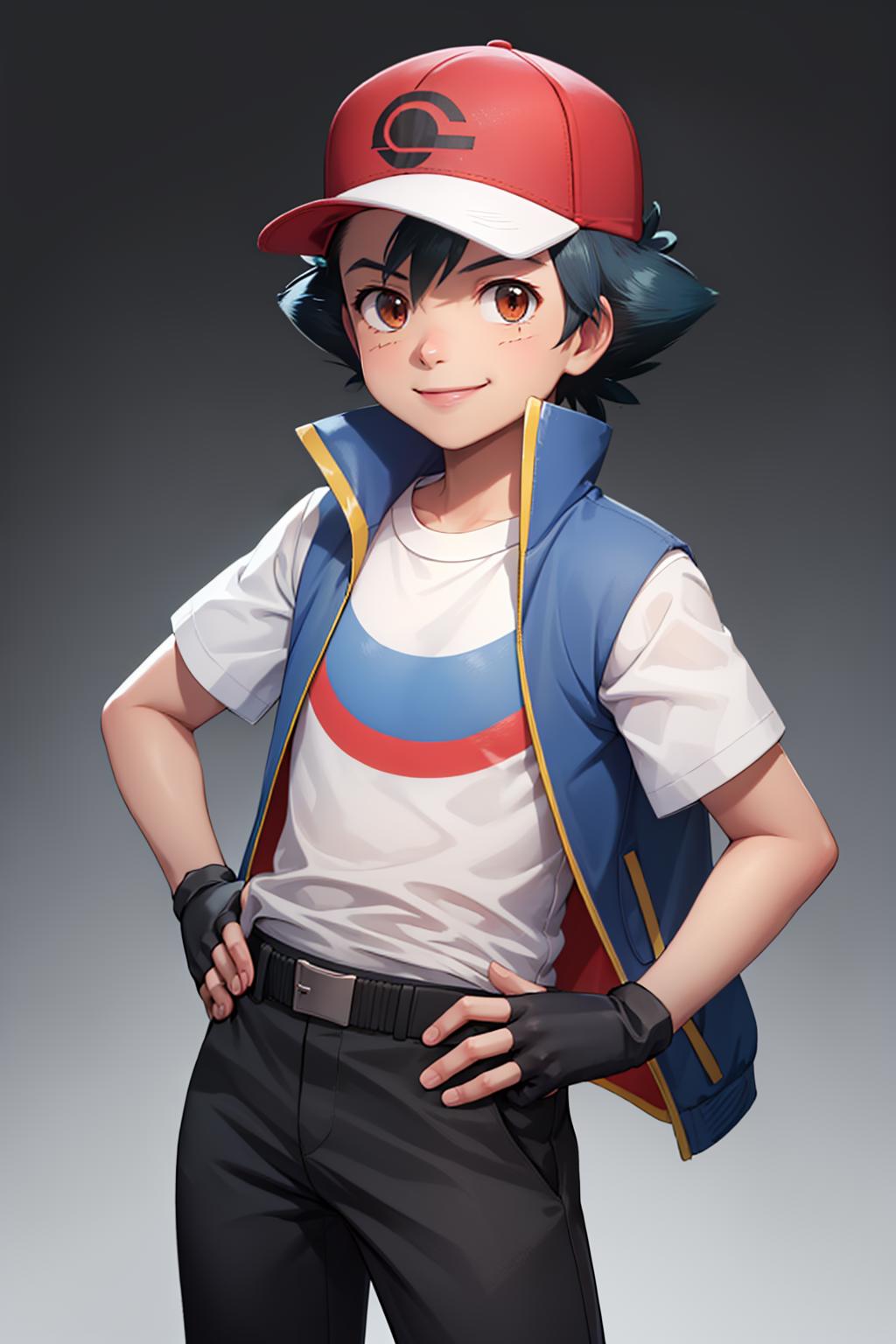 AI Art LoRA Model: Ash Ketchum | Pokemon | PixAI