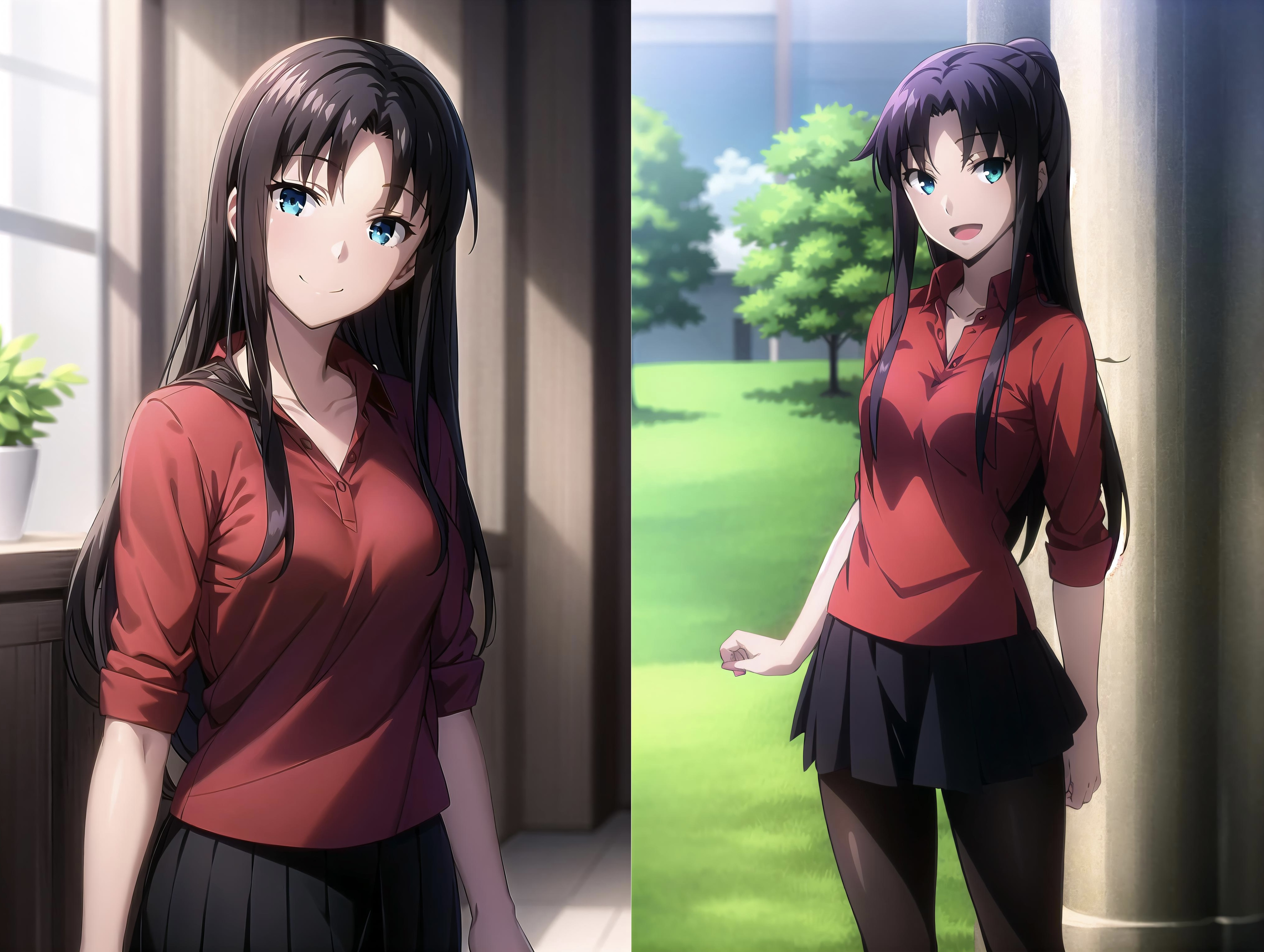 AI Art LoRA Model: Tohsaka Rin (University ver.) | Fate/stay night: Unlimited Blade Works | PixAI