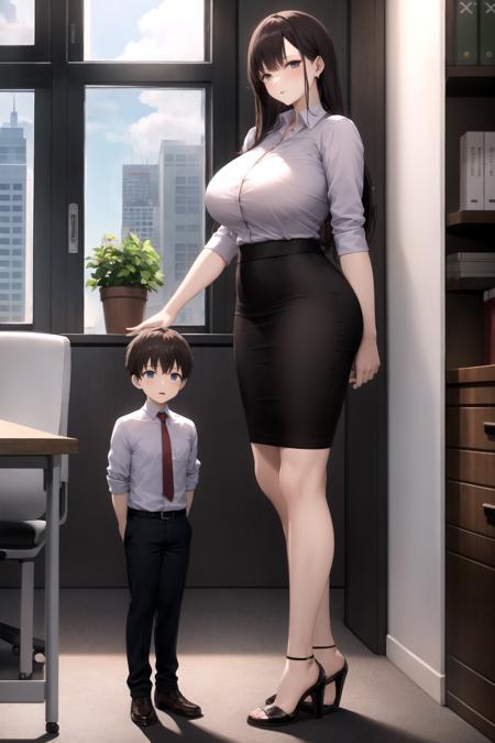 Reverse Size Difference, Concept LoRA by Hiting ｜AI Art LoRA Model | PixAI