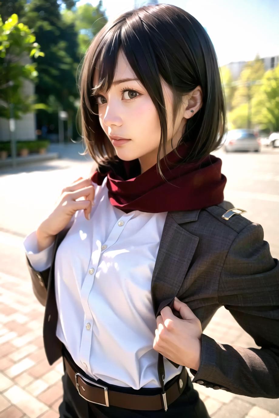 Ai Art Lora Model Mikasa Ackerman Lora Pixai