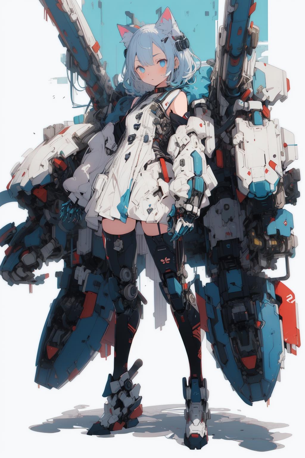 Mecha Kitty cat ear (beta) ｜AI Art LoRA Model | PixAI