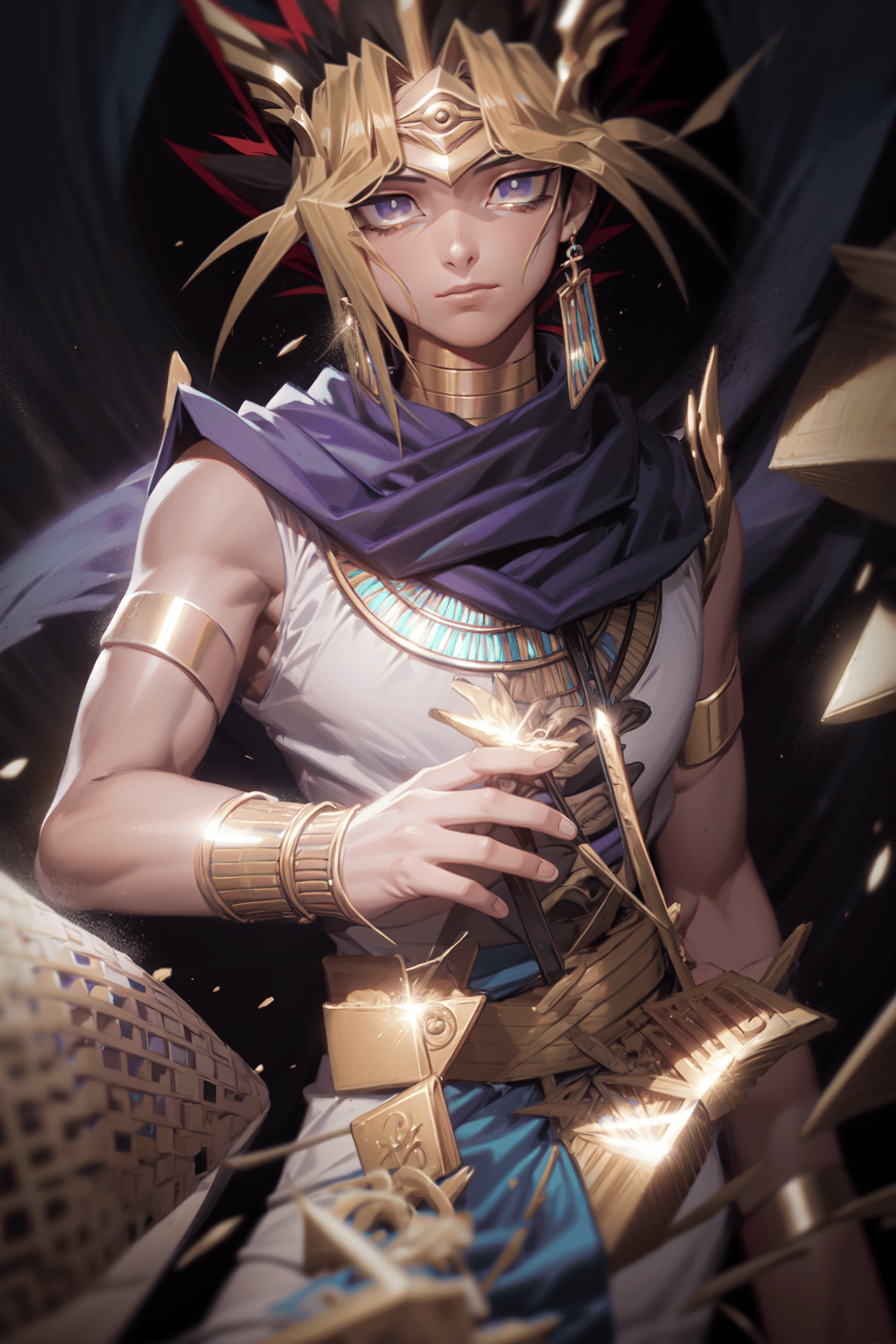 Pharaoh Atem - Yu Gi Oh ｜AI Art LoRA Model | PixAI