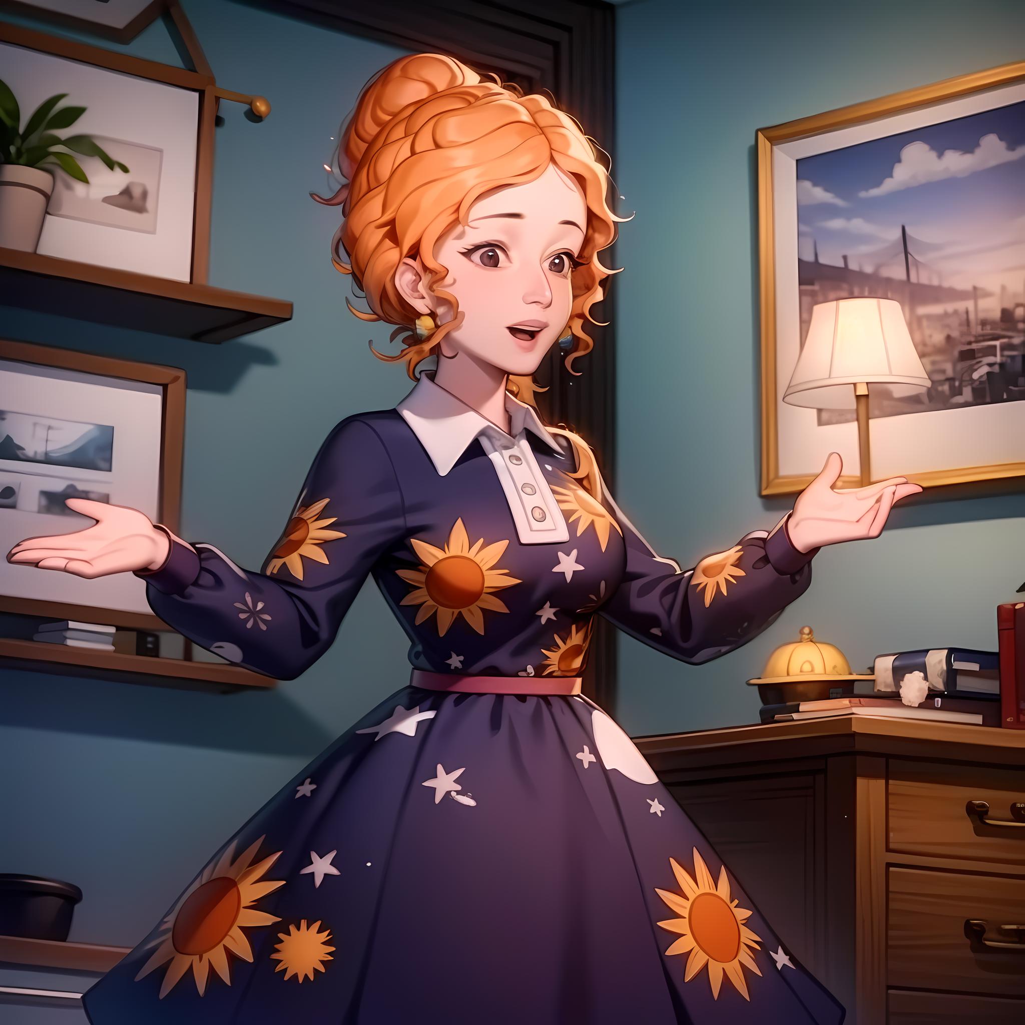 Ms. Valerie Frizzle [The Magic School Bus] ｜AI Art LoRA Model | PixAI