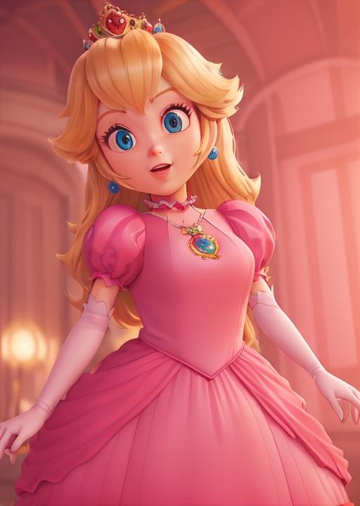 AI Art LoRA Model: princess peach | PixAI