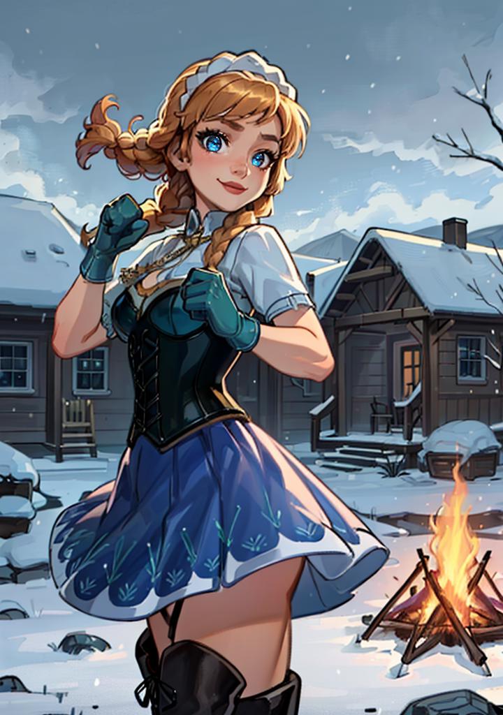 Anna (Frozen) ｜AI Art LoRA Model | PixAI