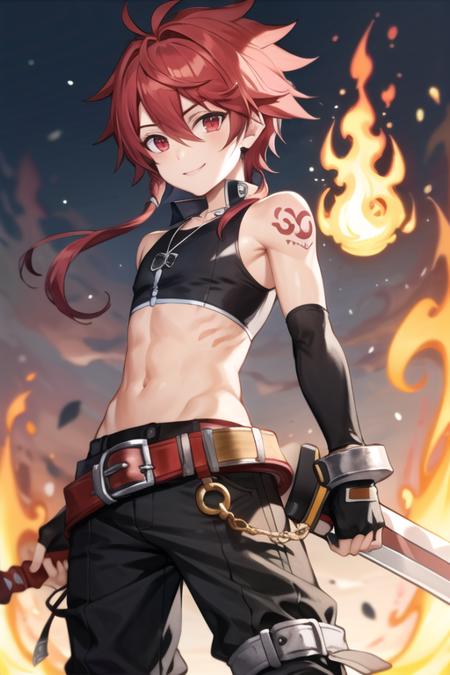 AI Art LoRA Model: Elsword (Character) | PixAI