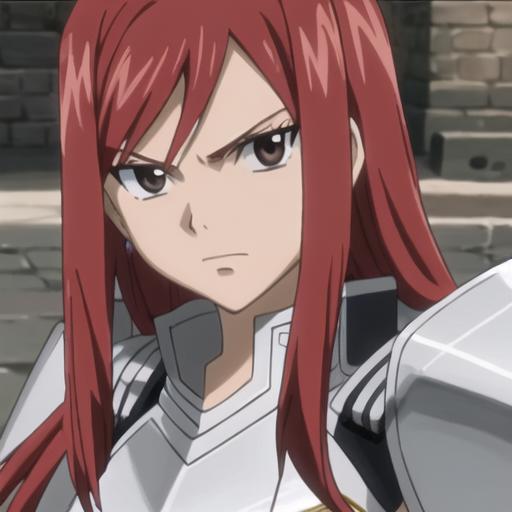 AI Art LoRA Model: Erza Scarlet | PixAI