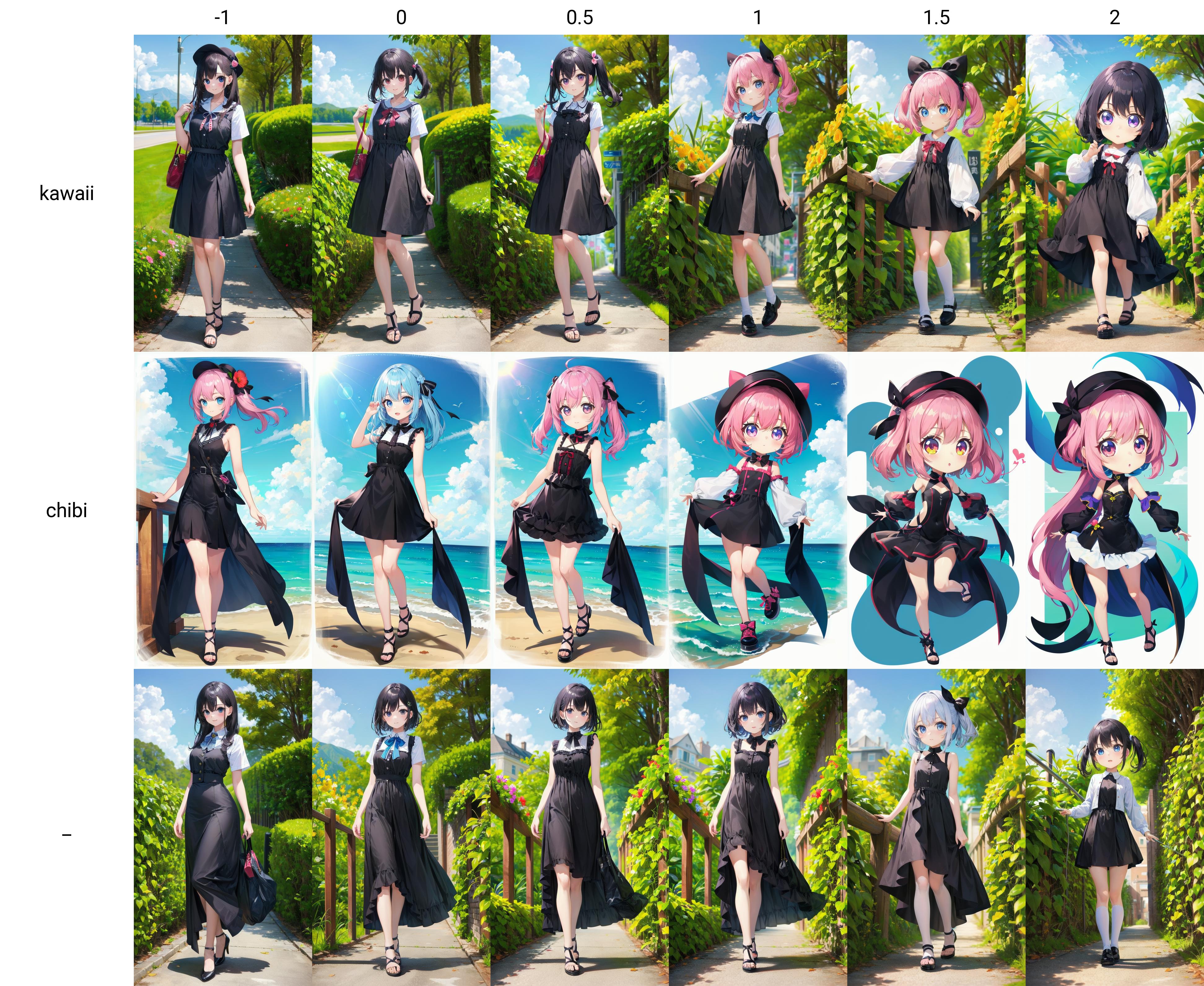 AI Art LoRA Model: Body Size Control, Style LoRA v1.0 | PixAI - Anime ...