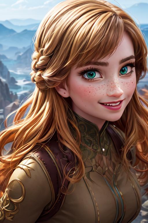 Anna-Frozen disney ｜AI Art LoRA Model | PixAI