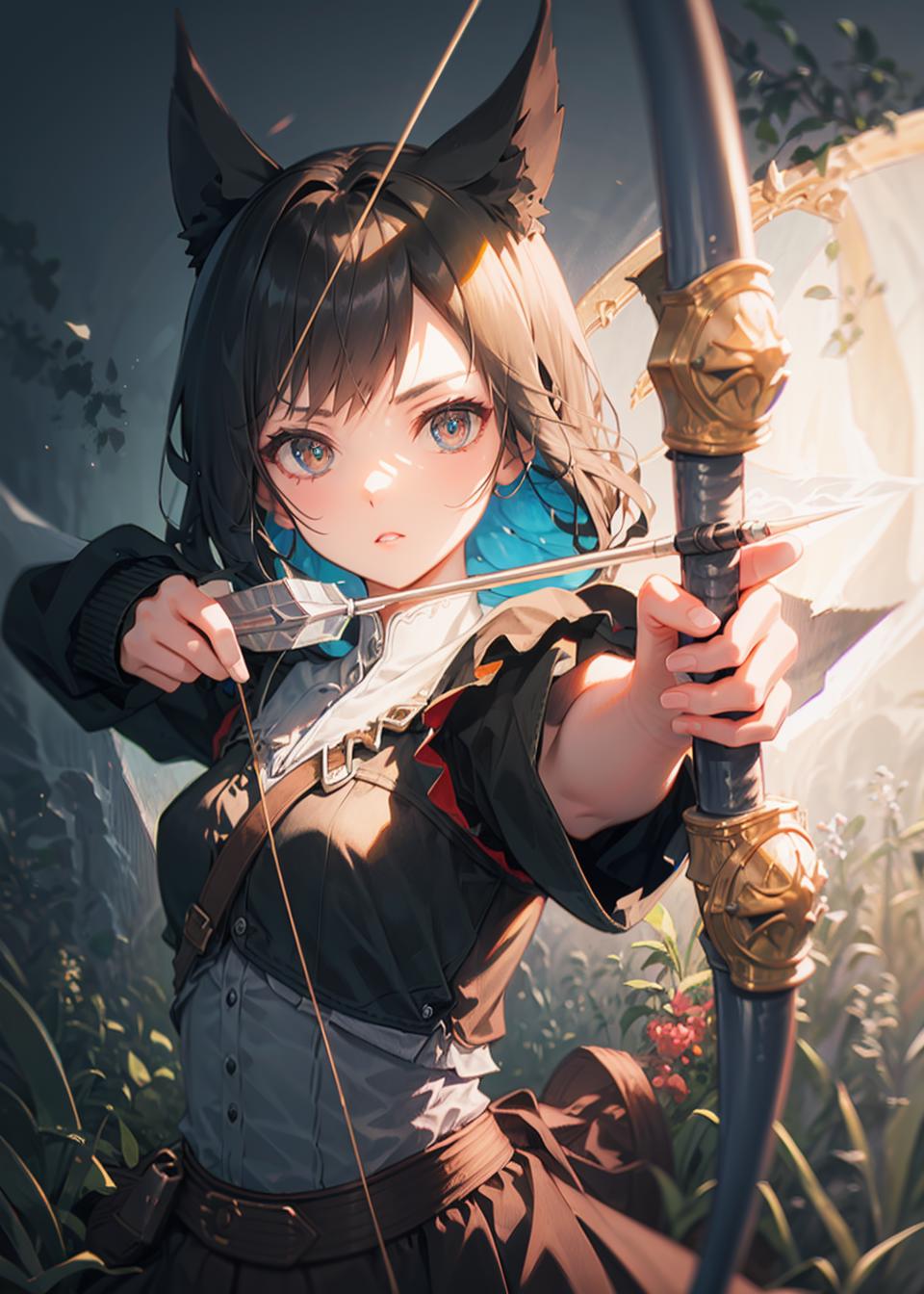 Drawing Bow - Pose｜AI 아트 LoRA 모델 | PixAI