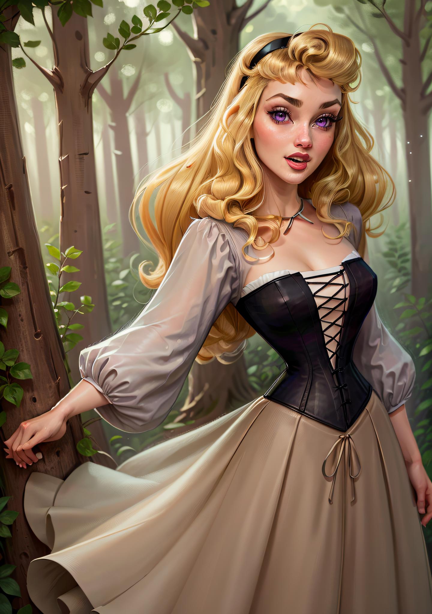 AI Art LoRA Model: Aurora (Sleeping Beauty) | PixAI