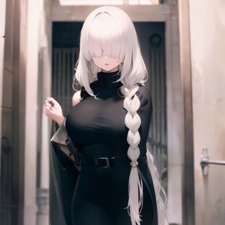 AI Art LoRA Model: Hair over eyes LoRA - Style Hair | PixAI