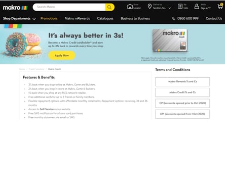 Makro Credit Card – Cashback Rewards & Shopping Discounts | LoansFind