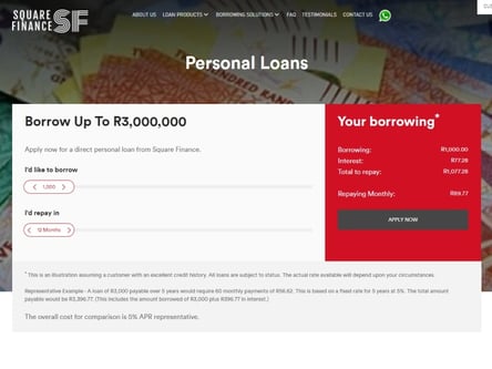 Square Finance – Up to R3,000,000 Bad Credit Loans Online | LoansFind