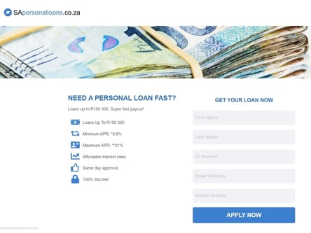 SA Personal Loans – Up to R150,000 Personal Loan Bad Credit | LoansPlus