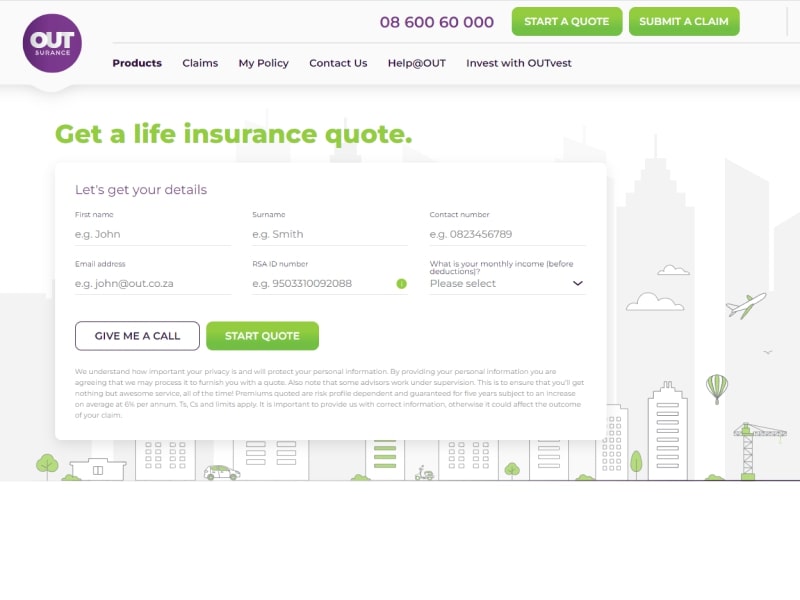 OUTsurance Life Cover | No Medicals - Life Policy up to R5M | SaveInsurance