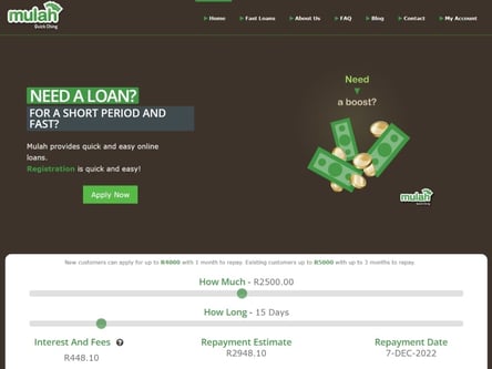 Mulah Quick Loan – Up to R4,000 Same-day | LoansPlus