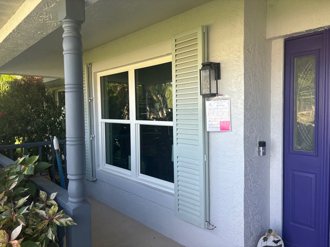 Impact Window Installation - Team at Work