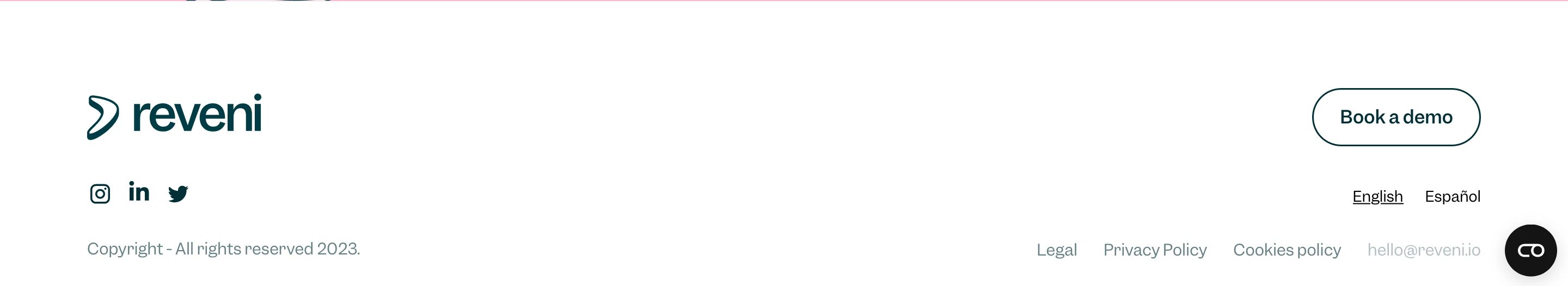 Reveni Home Page Section Footer | Footer Section Design Design