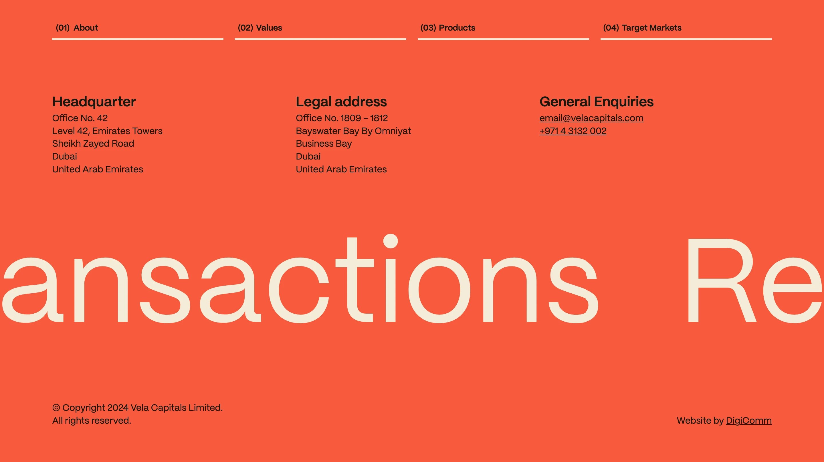 Move Agency Home Page Section Footer | Footer Section Design Design