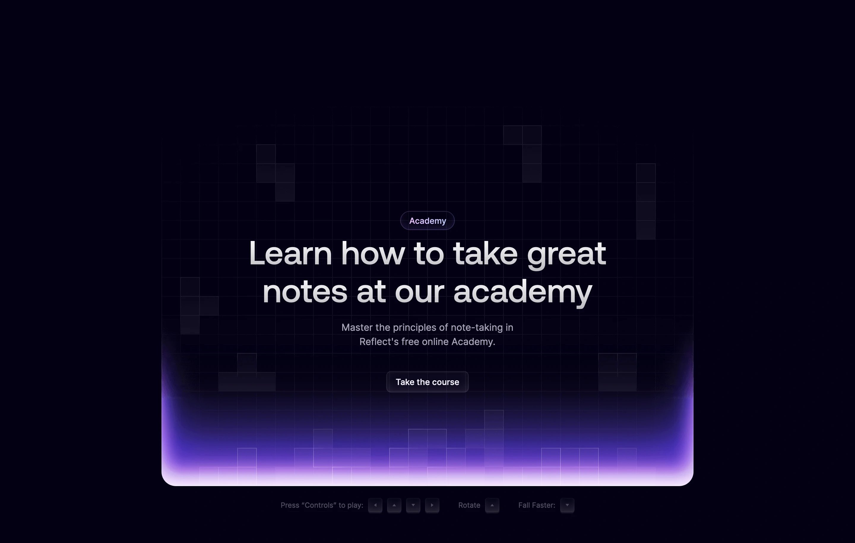 Reflect Home Page Section CTA Academy | CTA Section Design Design