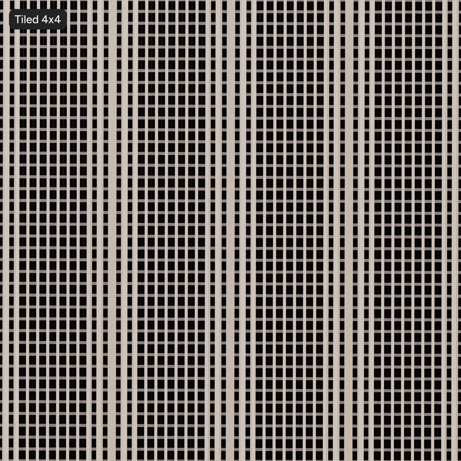 Modernist Office Tower Facade Aerial Texture, Cream - Poliigon