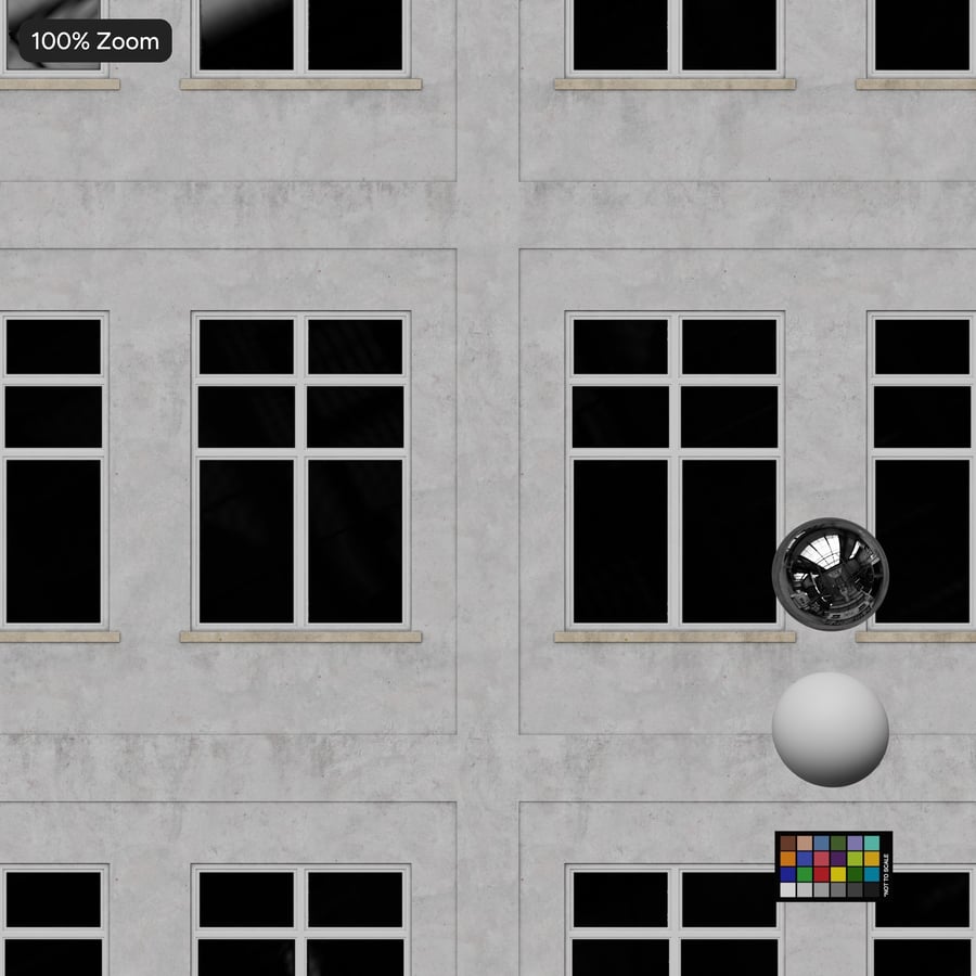 Building Facade Wall Aerial Texture, White - Poliigon