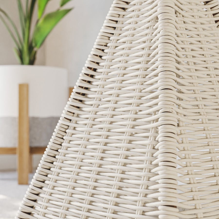 Unwrapped Wicker Texture, White Unwrapped Wicker Texture, White