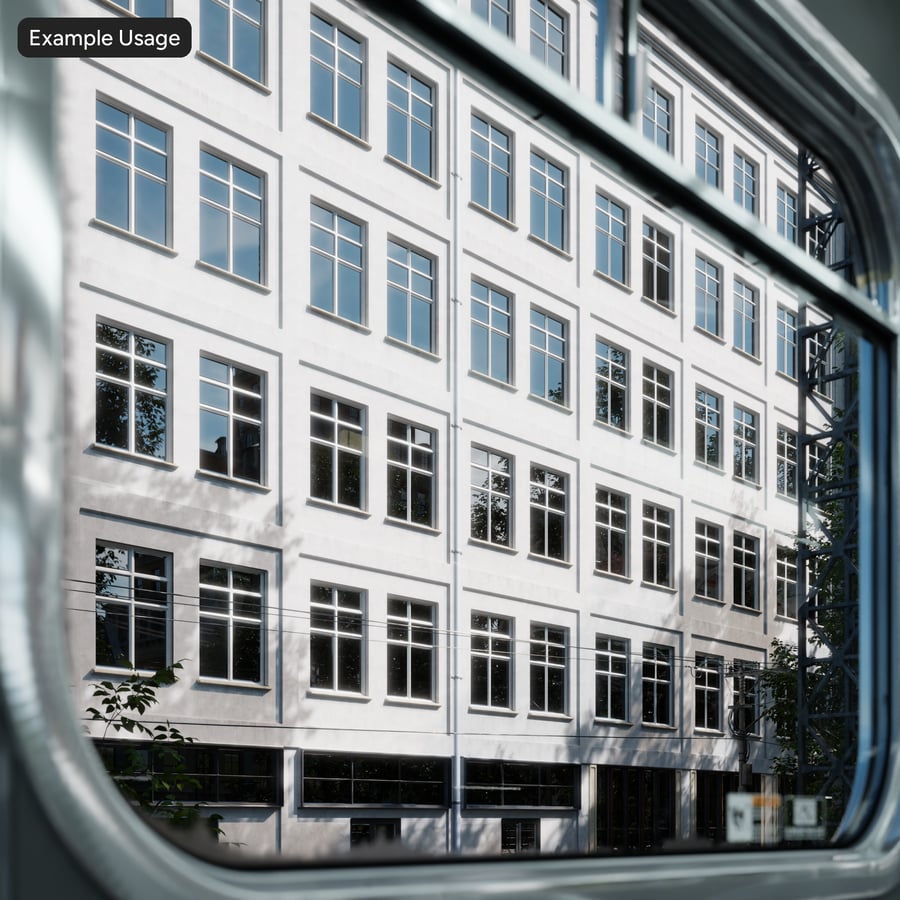 Building Facade Wall Aerial Texture, White - Poliigon