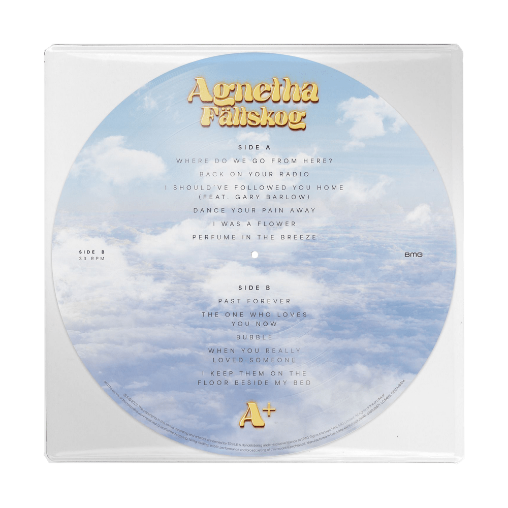 A+ Picture Disc on Agnetha Faltskog Online Store