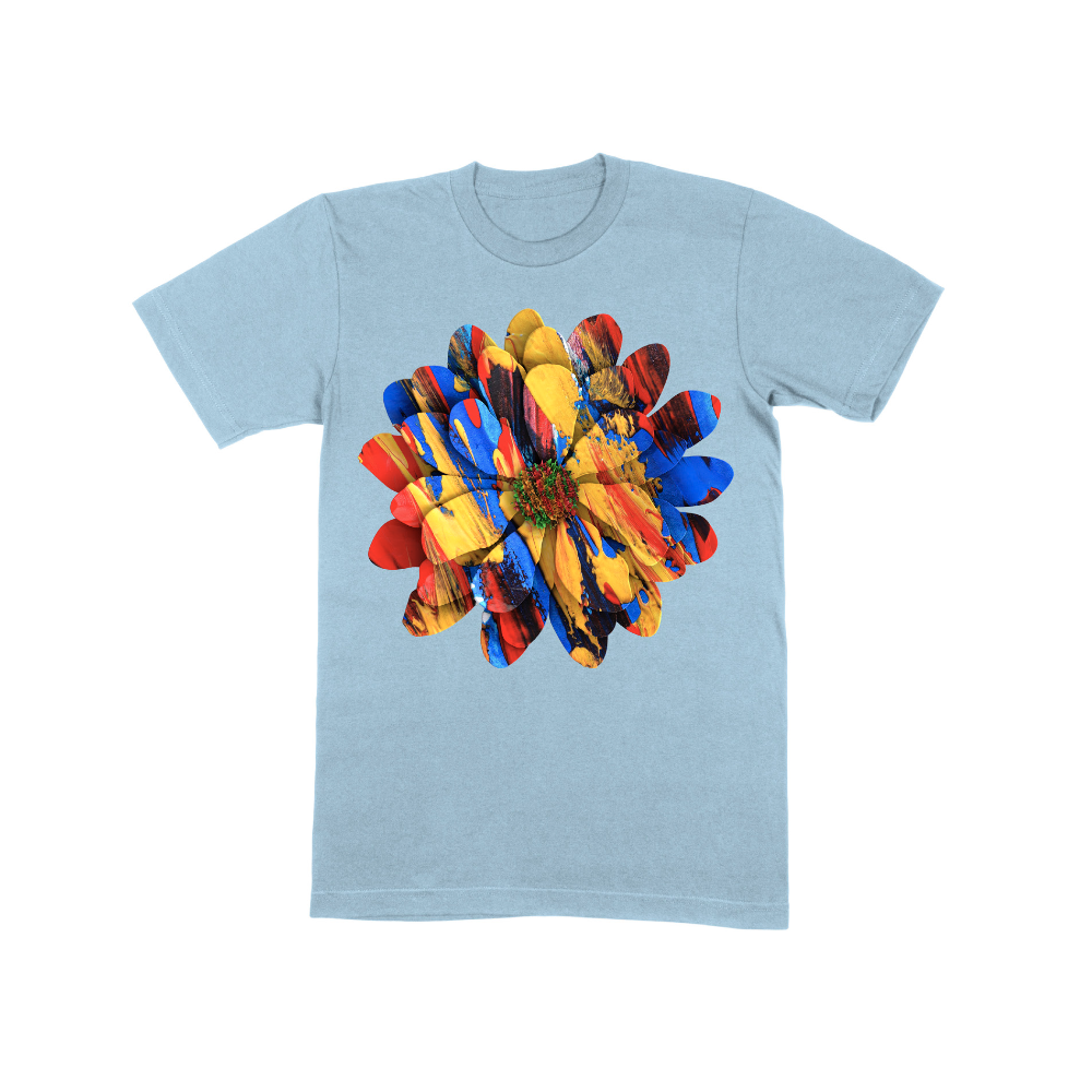 James Official Store - James - LIGHT BLUE PAINTED DAISY TEE