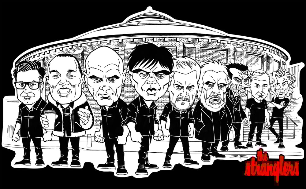 Stranglers Official Store - Stranglers - All The Heroes Caricature T-Shirt