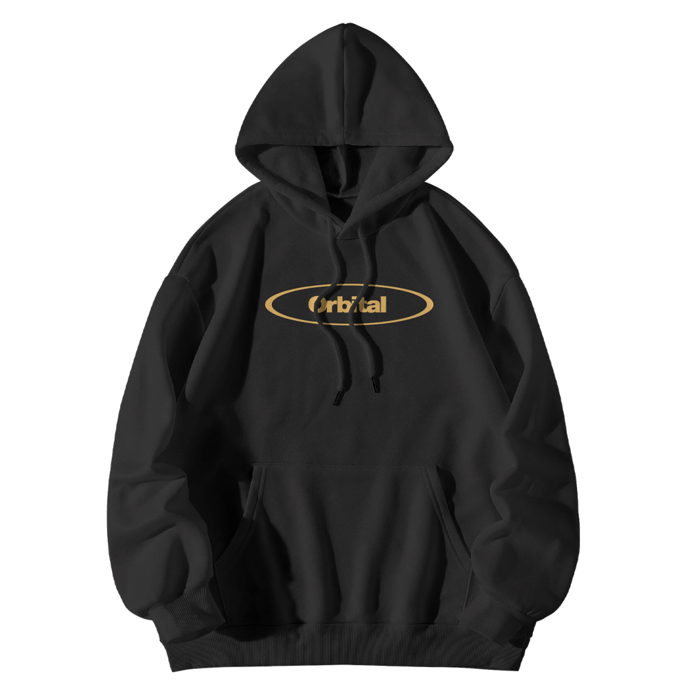 Orbital - The Brown Album - Orbital - Logo Hoodie Black/Orange