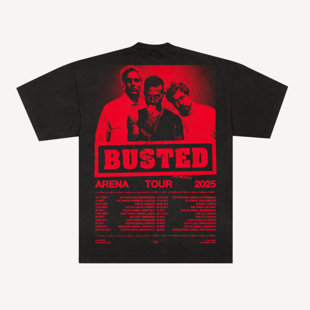 Busted Official Online Store - Busted - 2025 Tour T-Shirt
