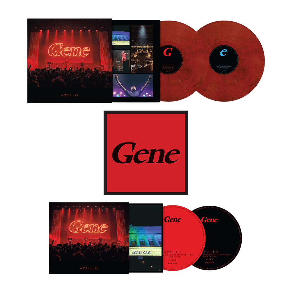 Gene Official Store - Gene - Apollo 2CD + Coloured 2LP Vinyl + Signed Print