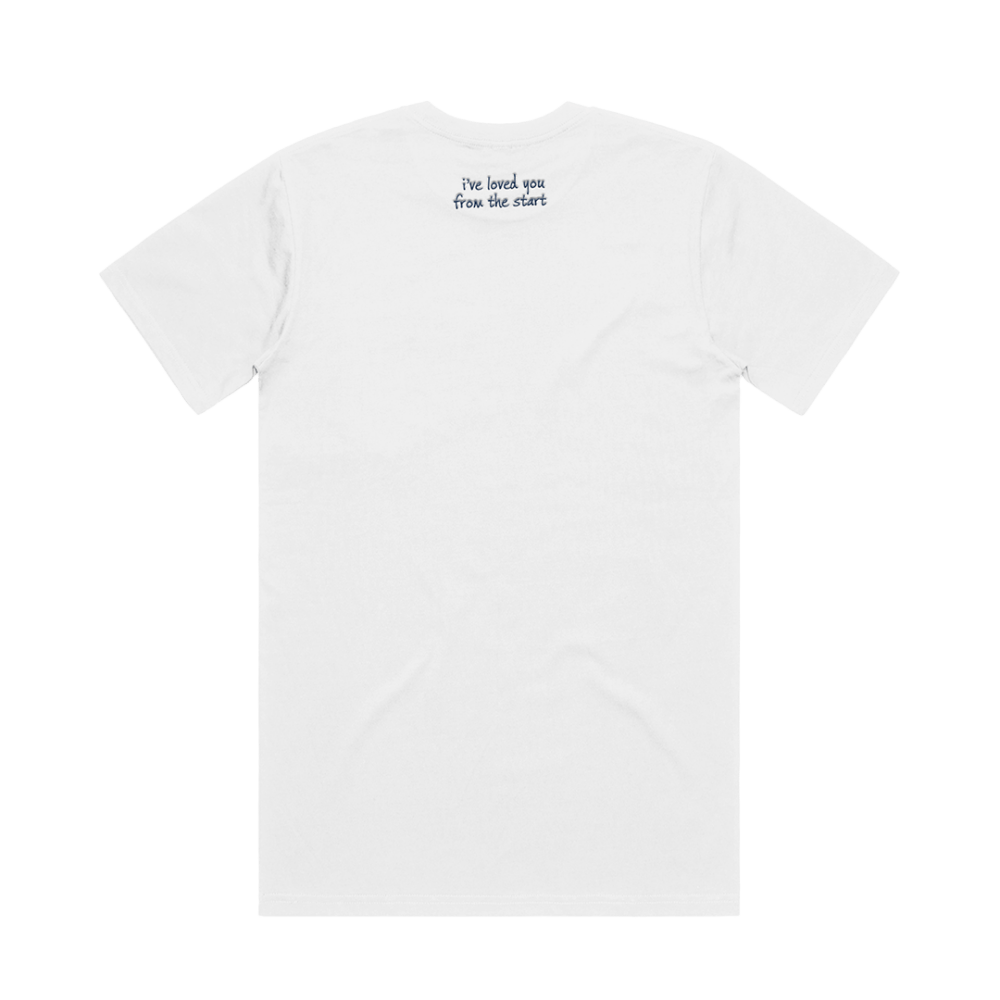 Official LAUFEY Store - Laufey - Embroidered Signature Tee - Navy Thread