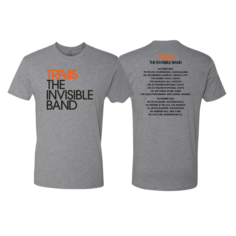 Travis Official Store - Travis - The Invisible Band 2022 Tour T-Shirt