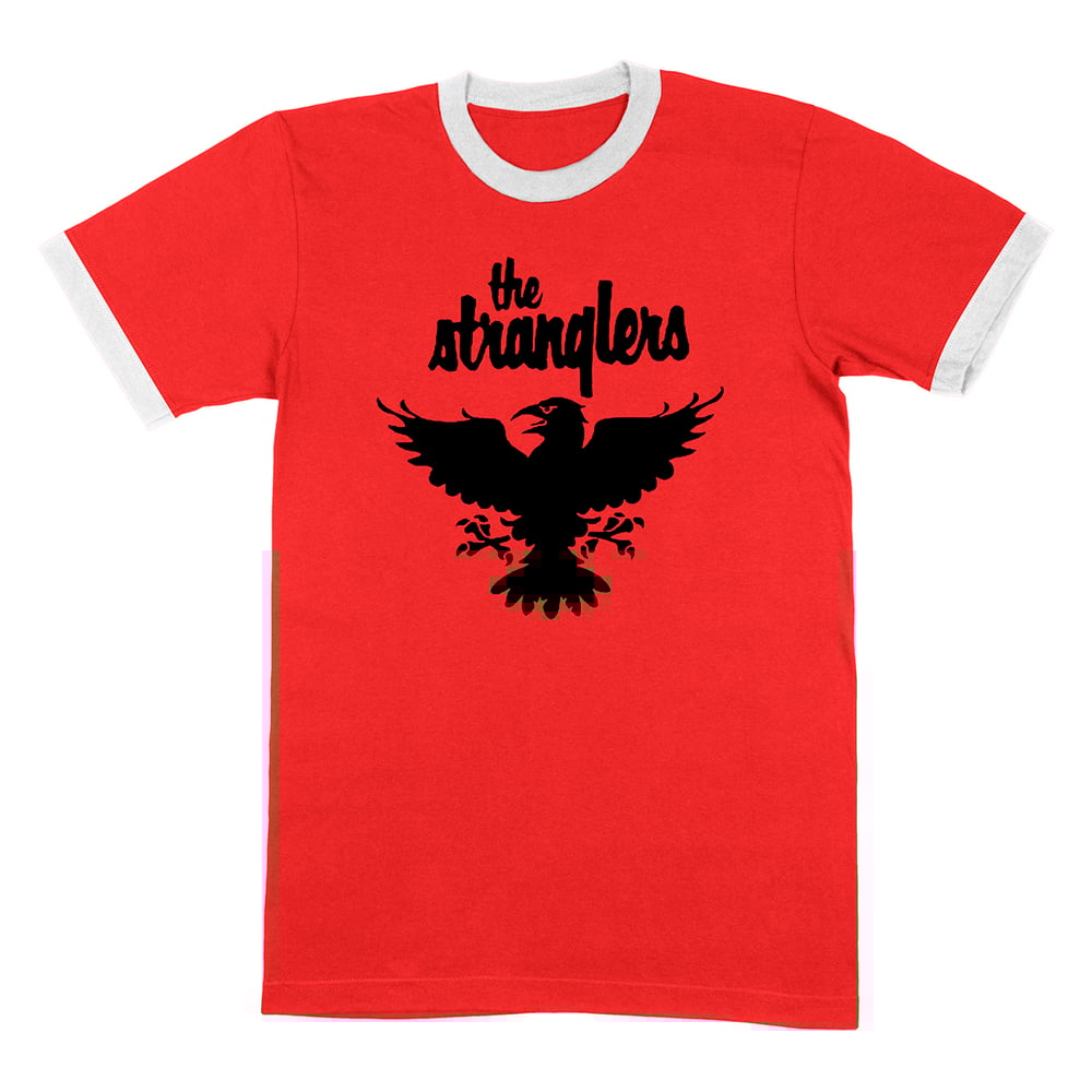 Stranglers Official Store - Stranglers - Raven’ red ringer t-shirt with ...