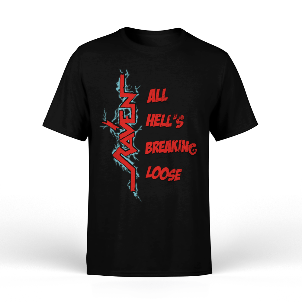 Official Raven Store - Raven - All Hell's Breaking Loose T-Shirt