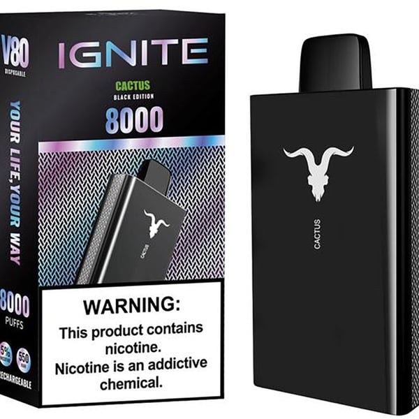 Ignite - V80 Pod Descartável 8000 Puffs - Oficina Vapor