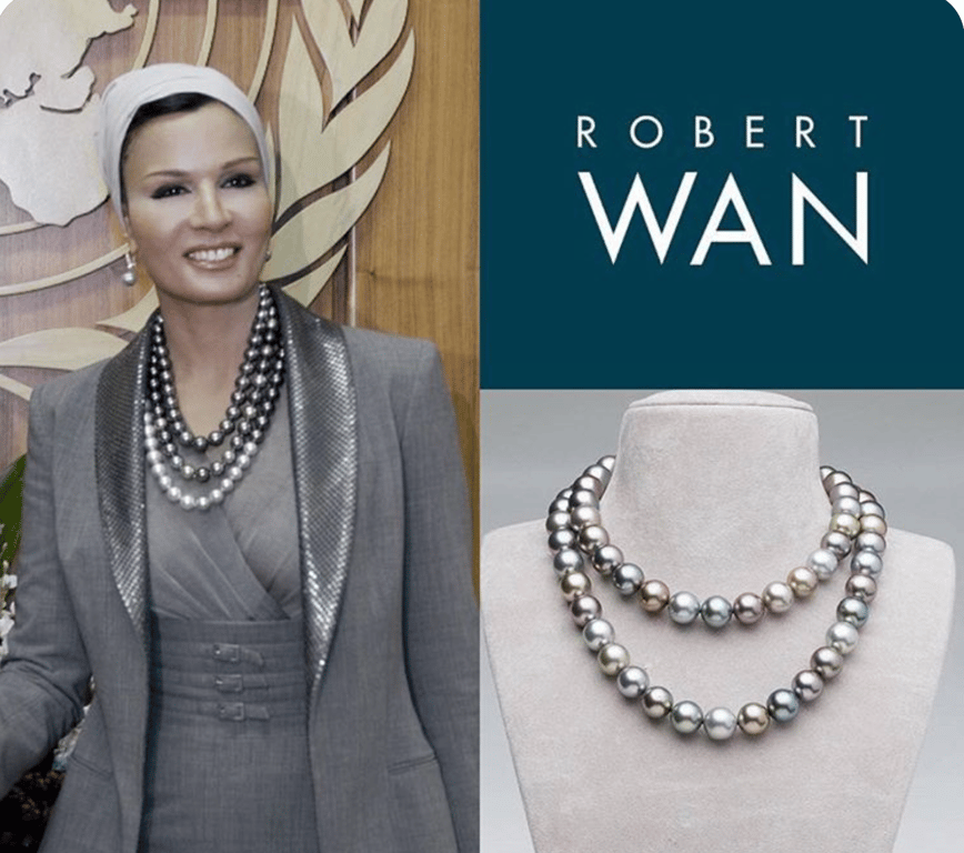 Why are pearls popular among influential women?